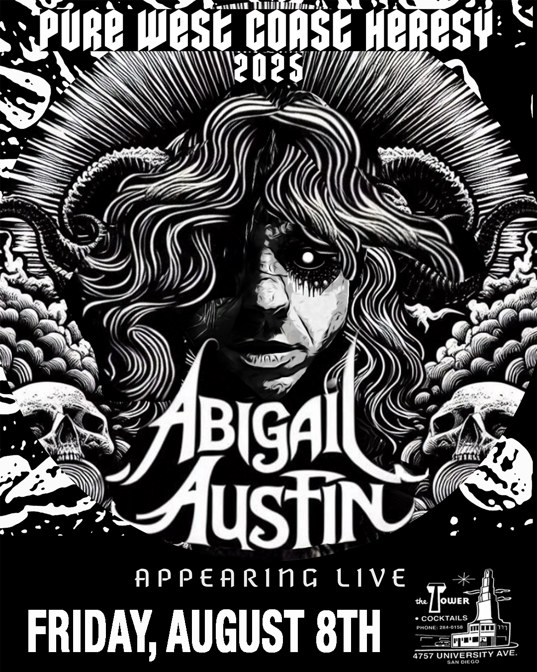 Cruelties, Abigail Austin, Famously Slutty – The Tower Bar