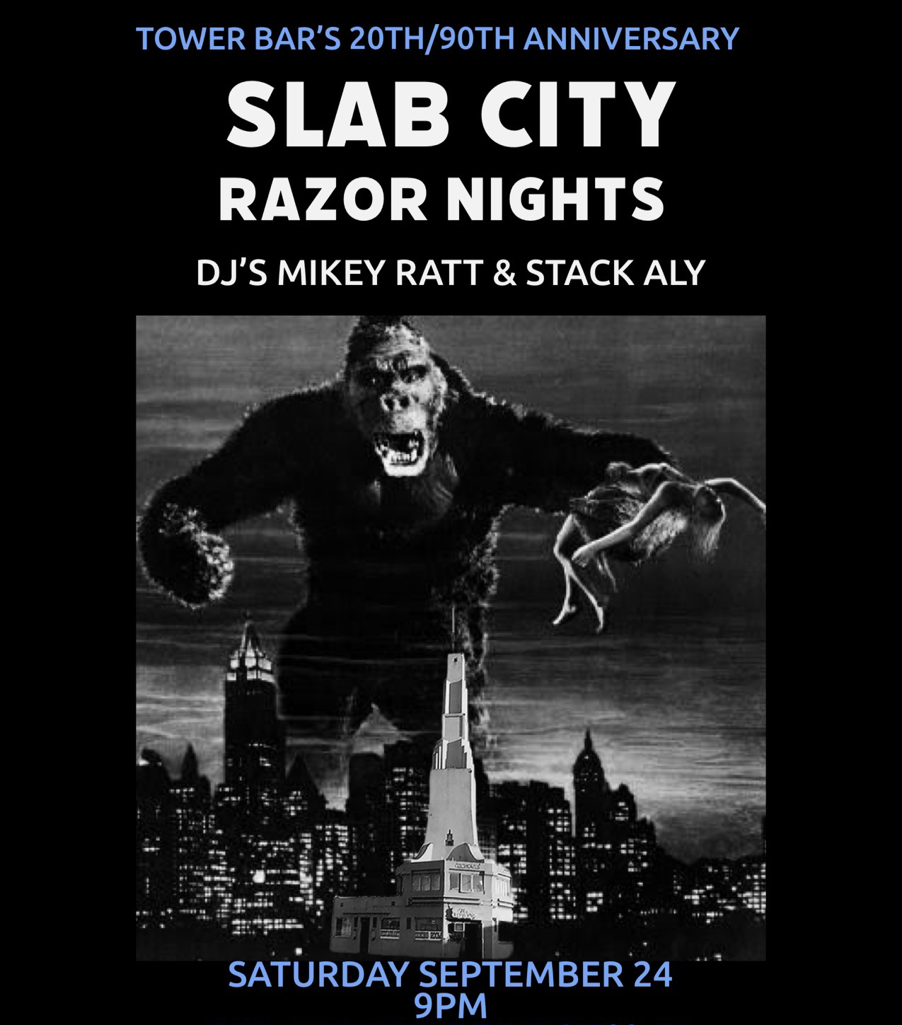 The Tower Bar 20th/90th Anniversary with Slab City! (Slovenly Records ...