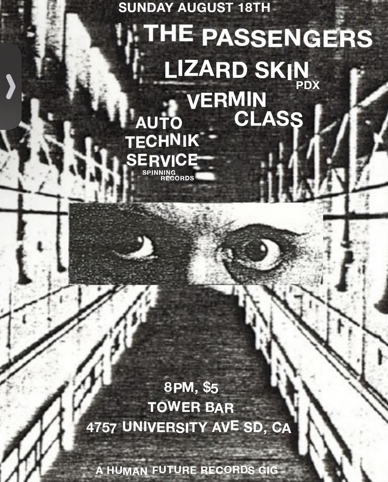 Human Future Records presents D.Wrex, Lizard Skin (PDX), Vermin Class ...