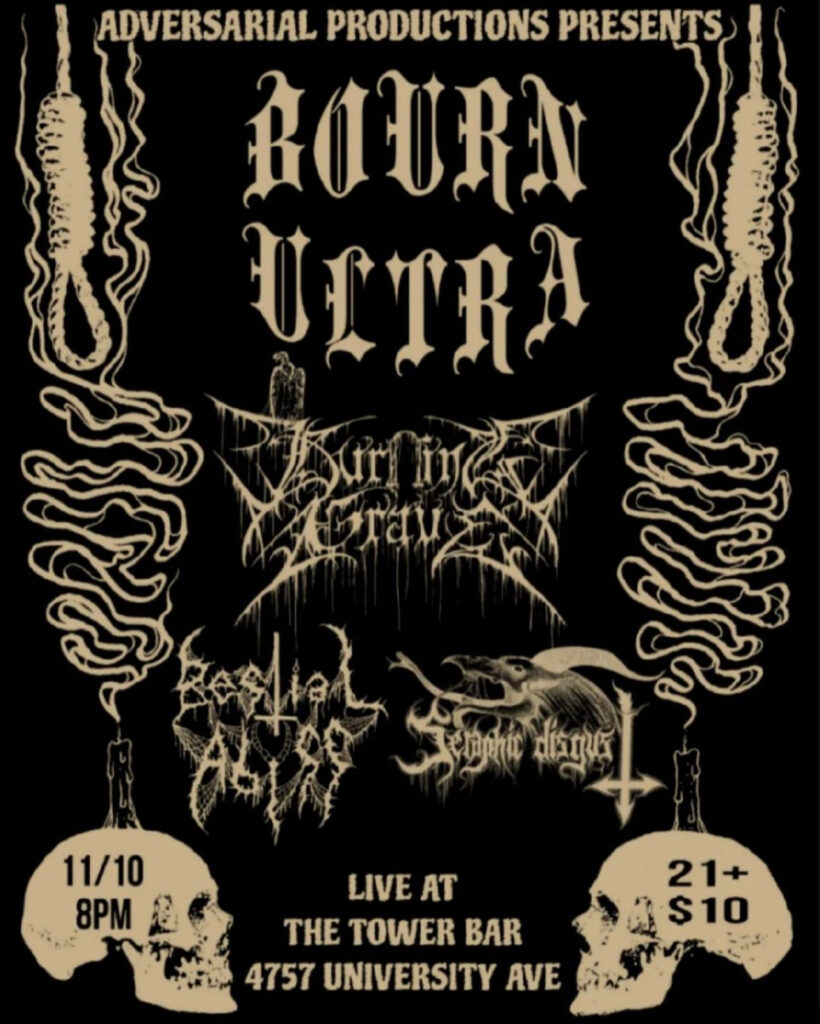 Bourn Ultra (Black Metal from LA), Burning Grave (Black Metal from LA ...