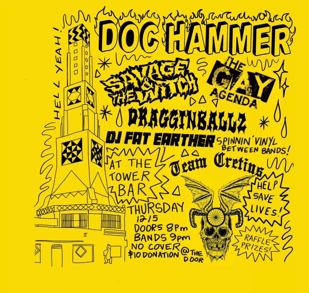 Team Cretins Fundraiser with Doc Hammer, Savage & The Witch, The Gay ...