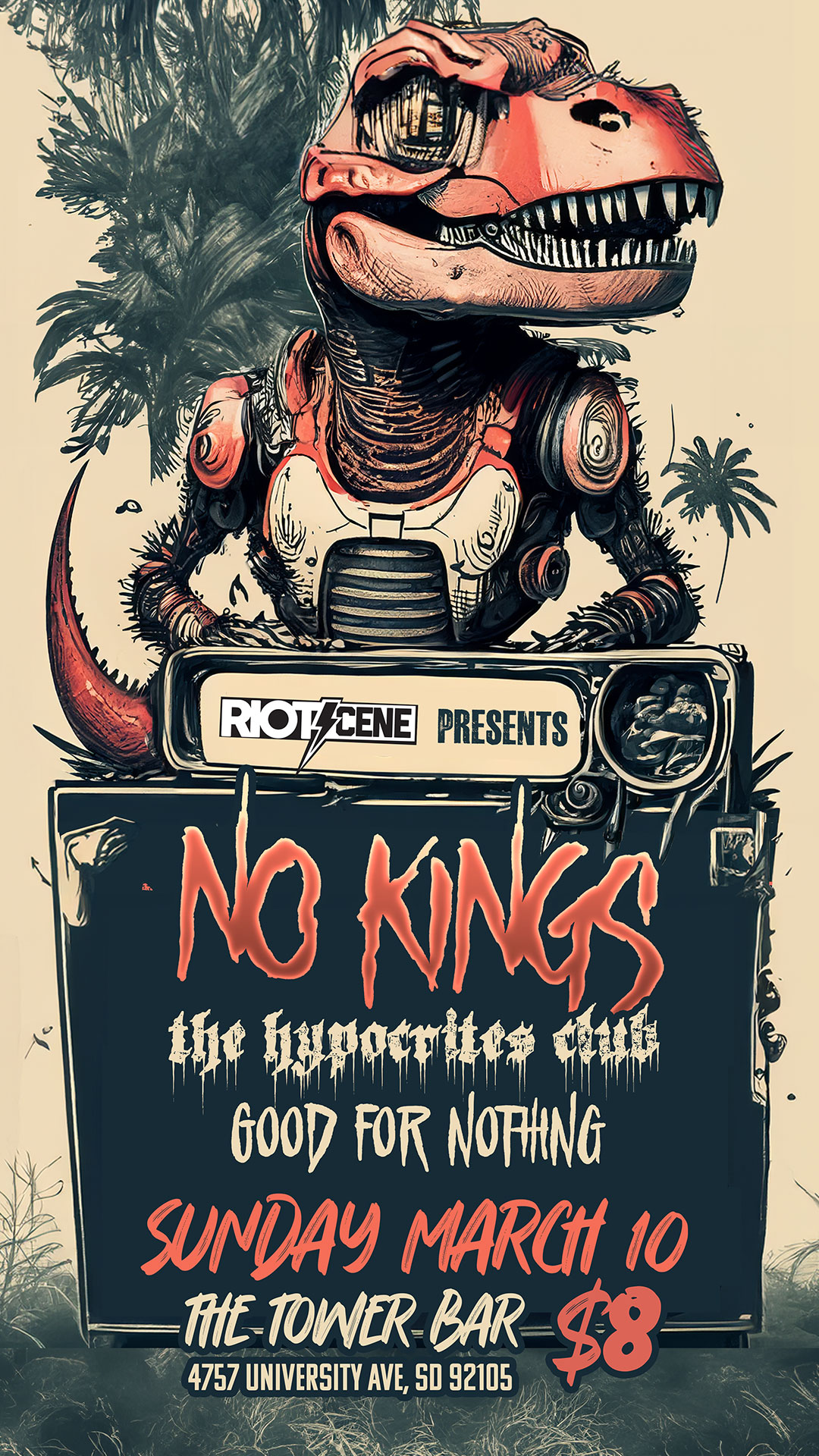 No Kings, The Hypocrites Club, Good For Nothing – The Tower Bar