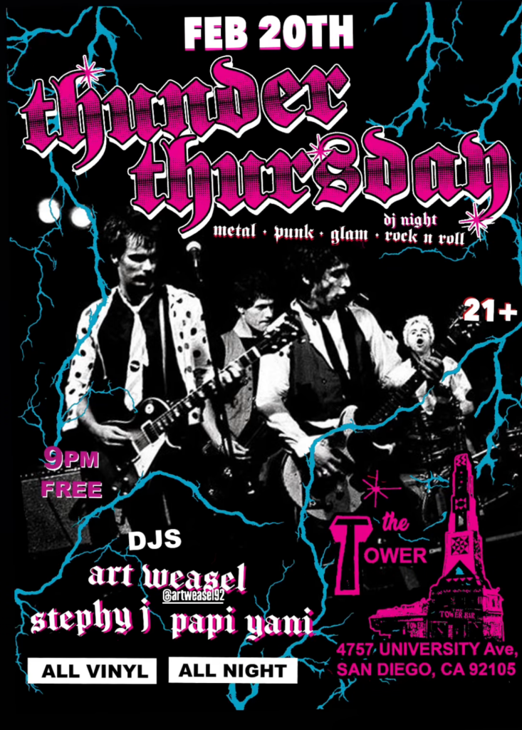Thunder Thursday- DJ Steph Raffe, Papi Yani, Art Weasel – The Tower Bar